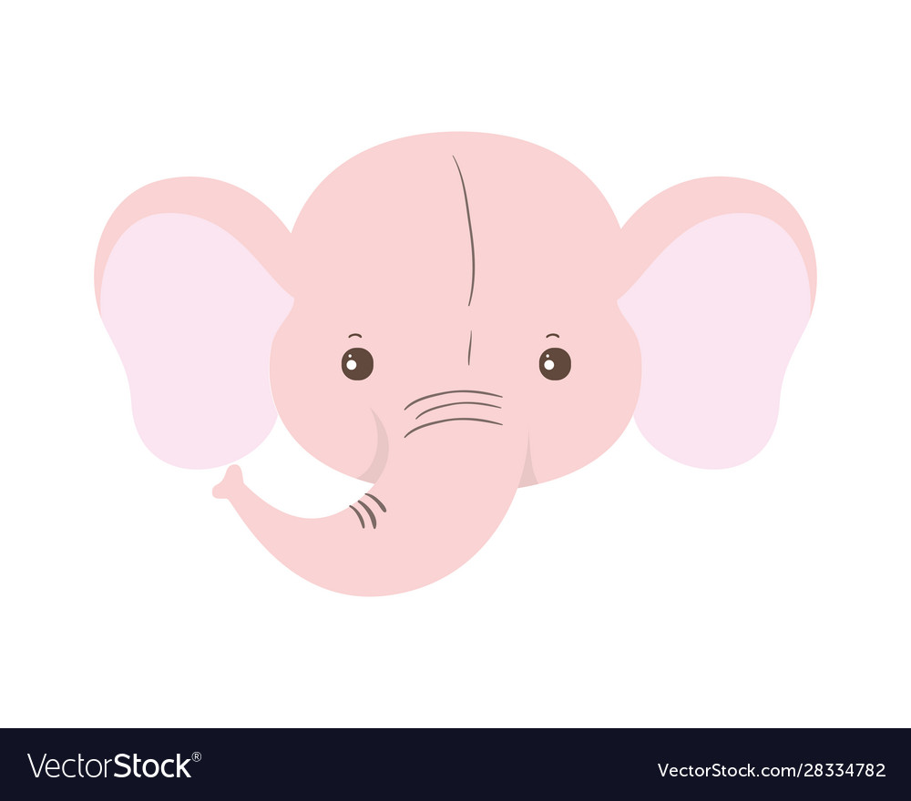 Isolated cute elephant cartoon design Royalty Free Vector