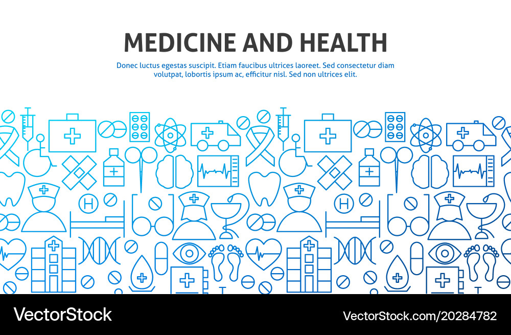 Medicine health concept Royalty Free Vector Image
