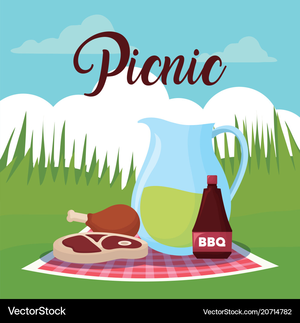Picnic and food design Royalty Free Vector Image