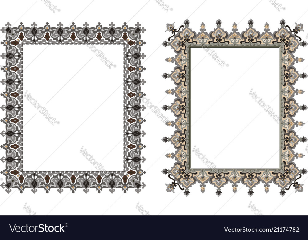 Square elegant frame Royalty Free Vector Image