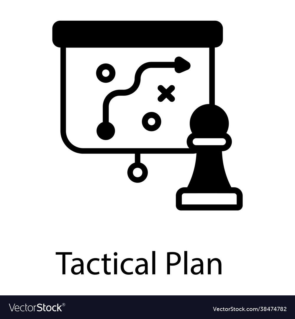 Tactical plan Royalty Free Vector Image - VectorStock