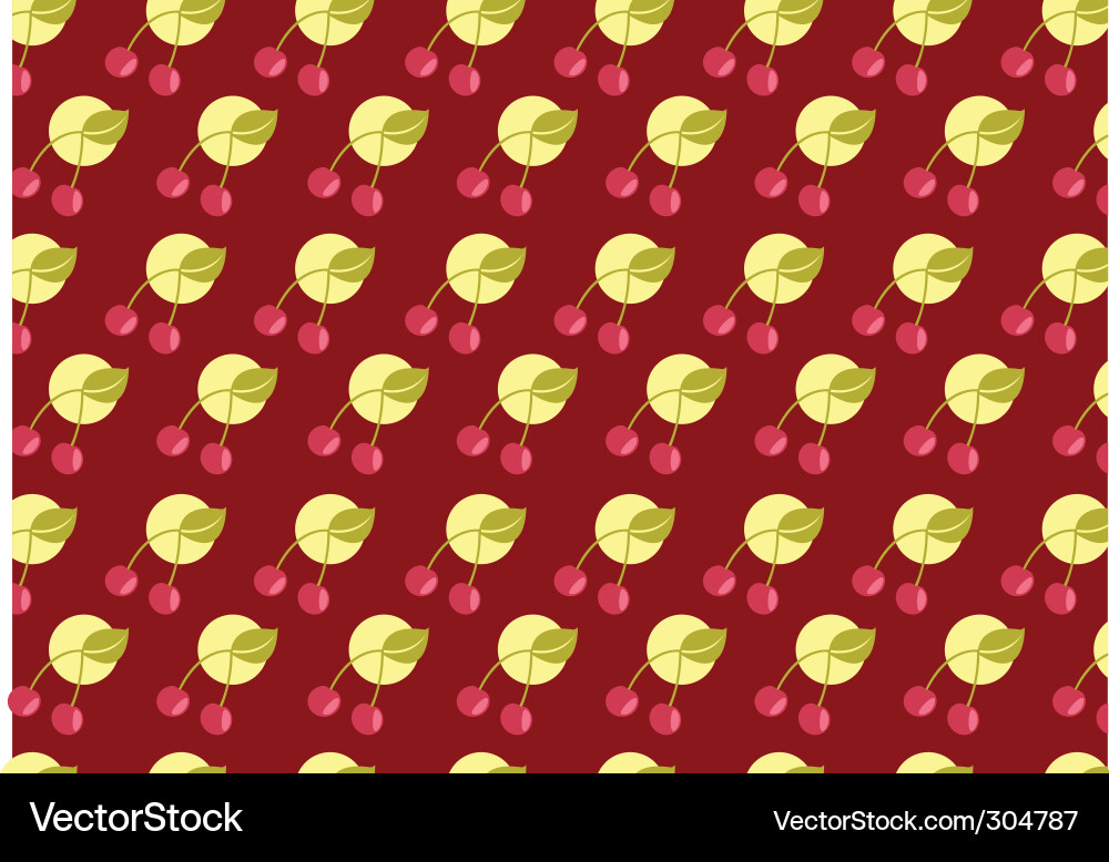 Cherry pattern Royalty Free Vector Image - VectorStock