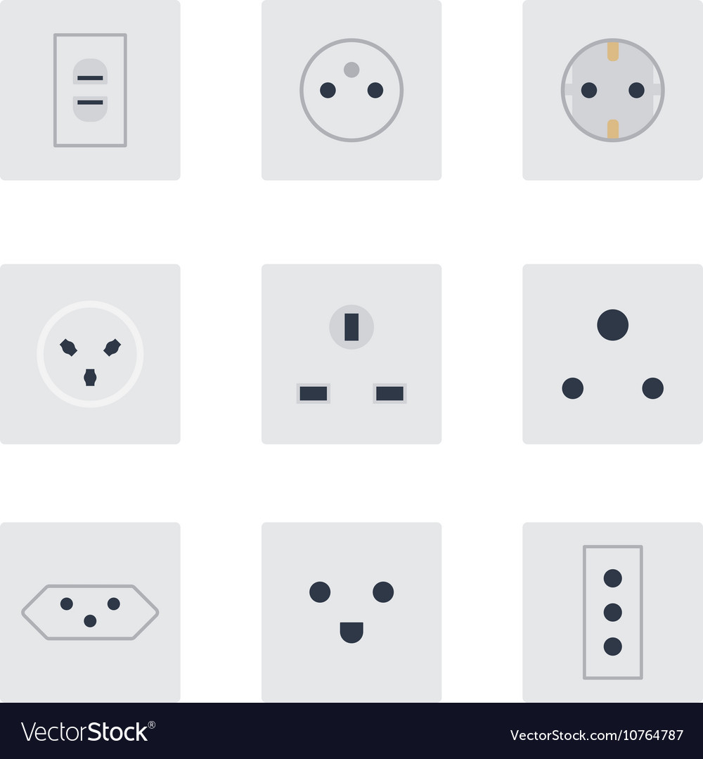 Electrical outlet plug Royalty Free Vector Image