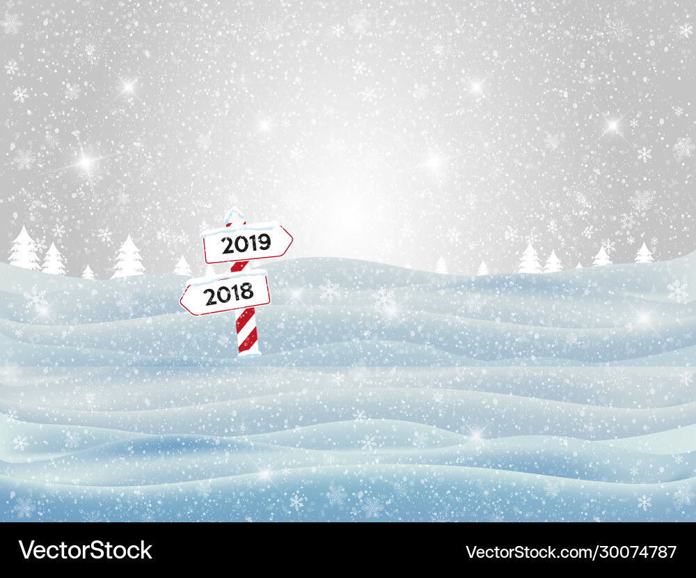 Holiday winter landscape background Royalty Free Vector
