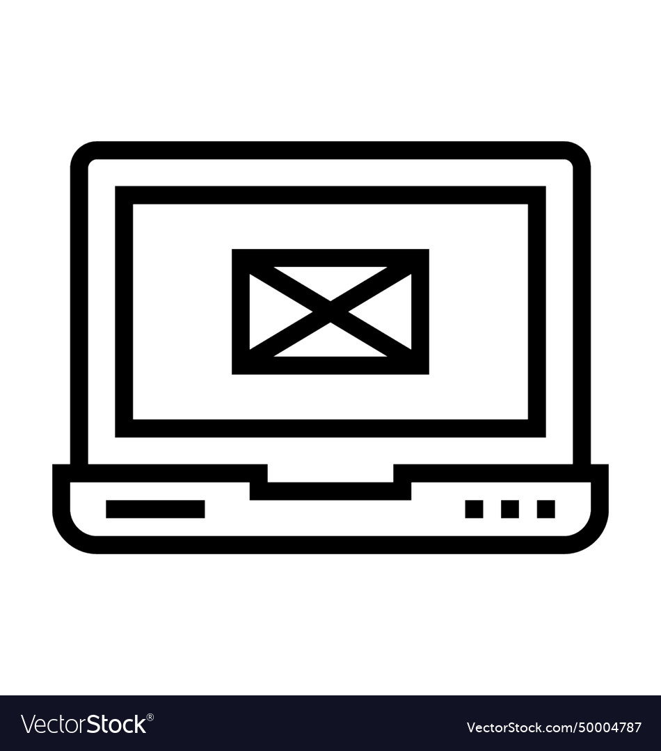Laptop icon Royalty Free Vector Image - VectorStock