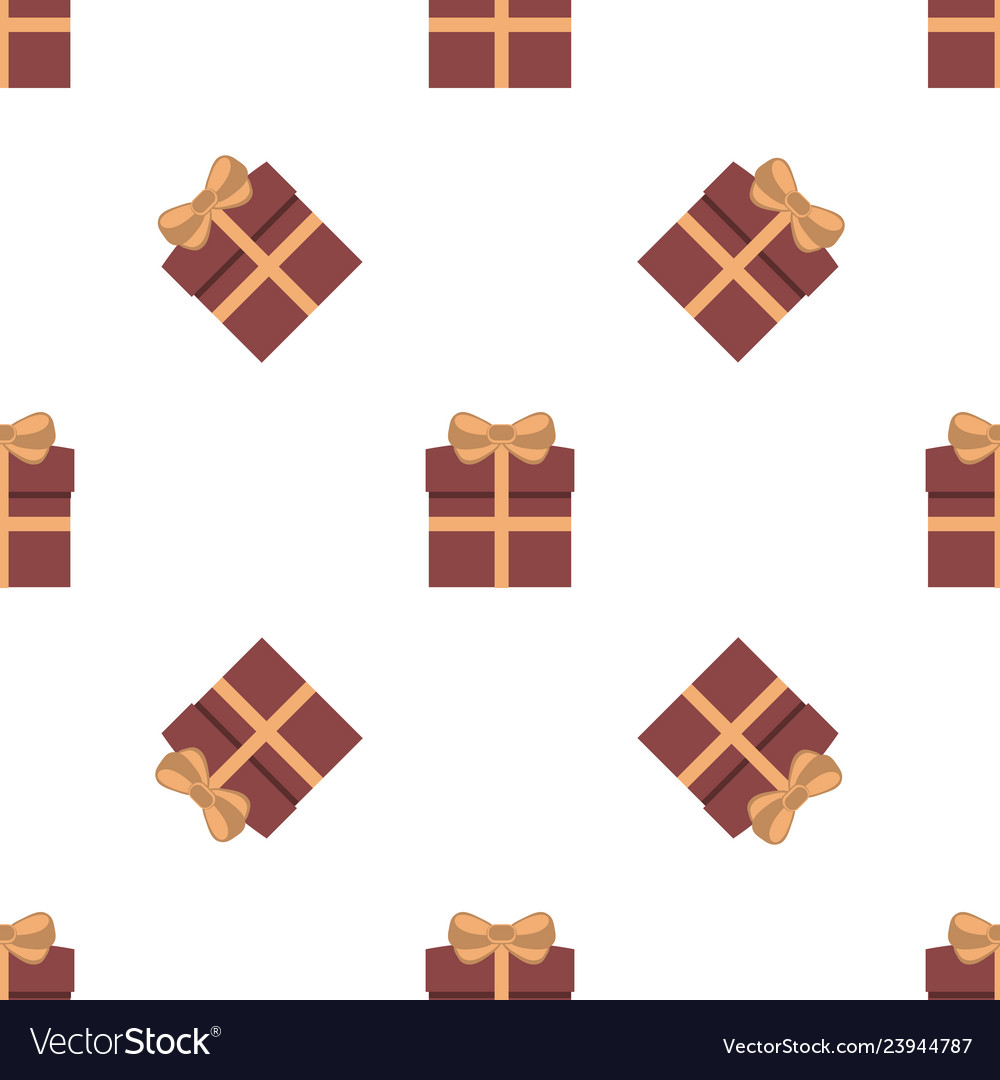 Seamless pattern with gift boxes Royalty Free Vector Image