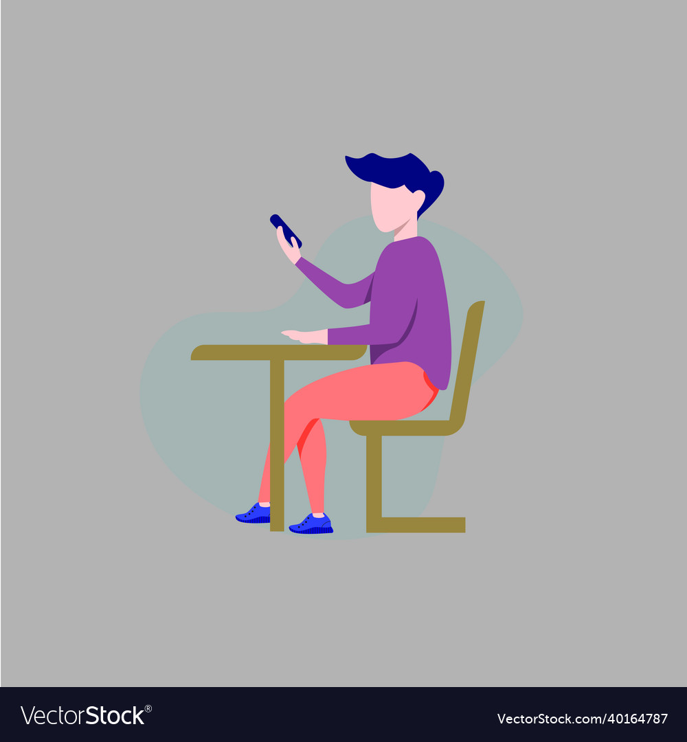 Sitting Royalty Free Vector Image - VectorStock