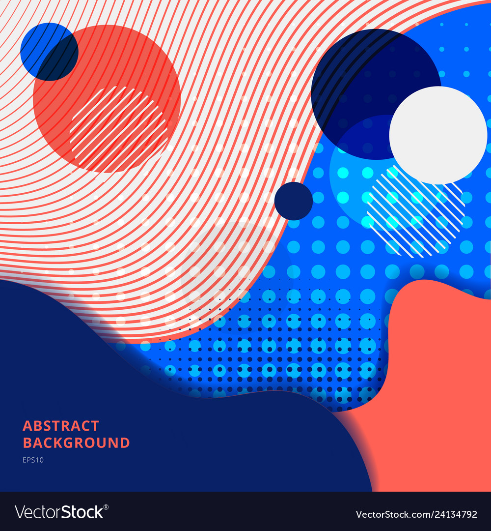 Abstract retro wavy geometric pattern dynamic 3d Vector Image