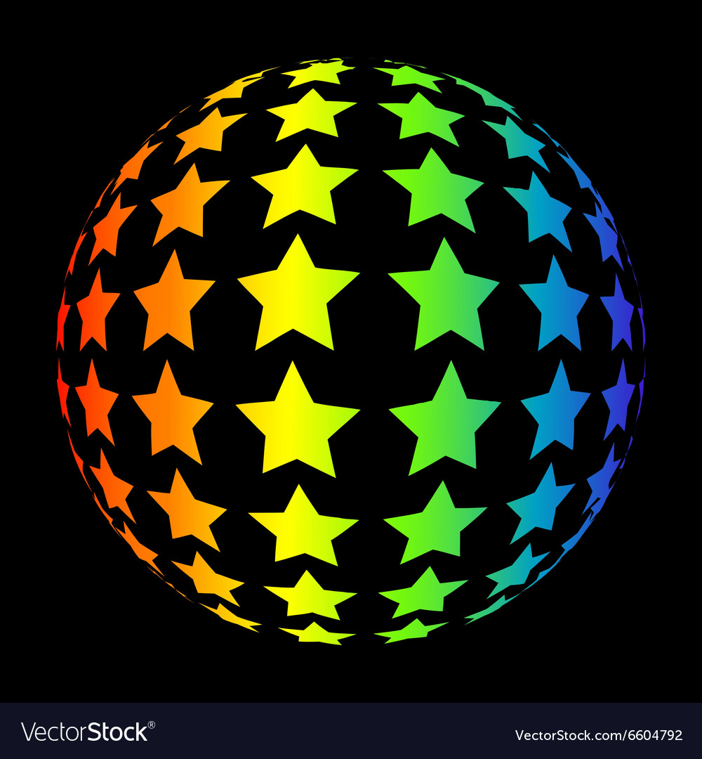 Colorful star background Royalty Free Vector Image