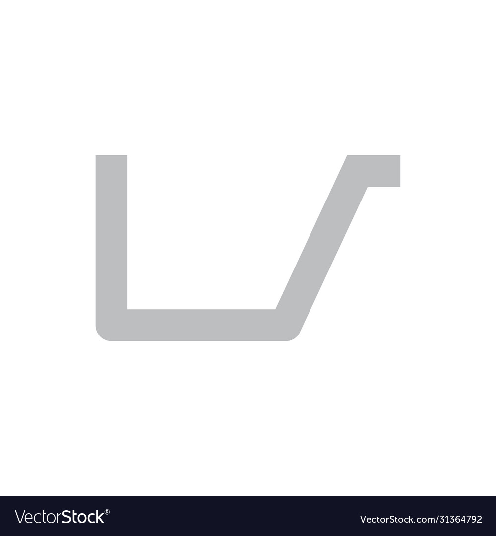 Gutter shape icon Royalty Free Vector Image - VectorStock