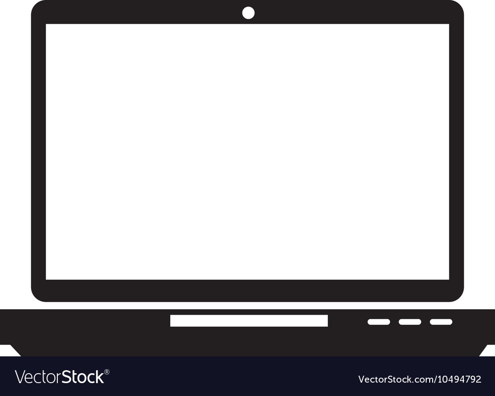 Laptop technology digital design Royalty Free Vector Image