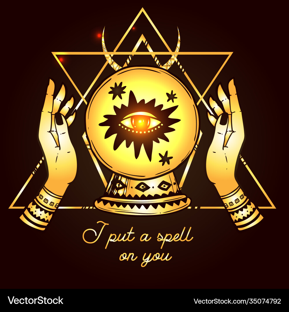 Magic elements hand drawn Royalty Free Vector Image