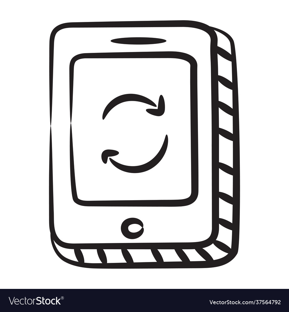 Mobile syncing Royalty Free Vector Image - VectorStock
