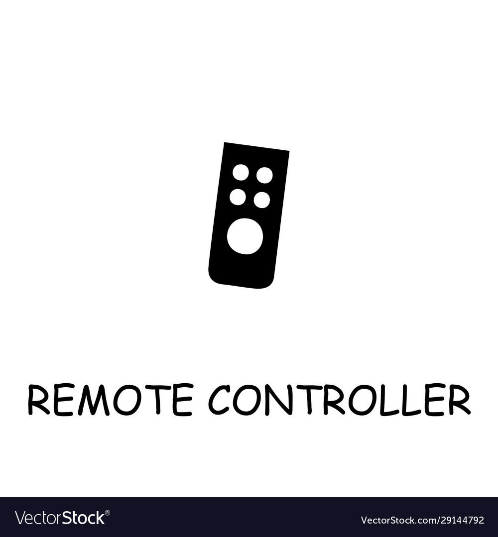 Remote controller flat icon Royalty Free Vector Image
