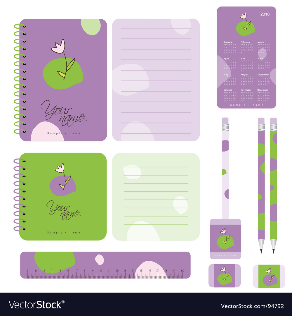 School set Royalty Free Vector Image - VectorStock