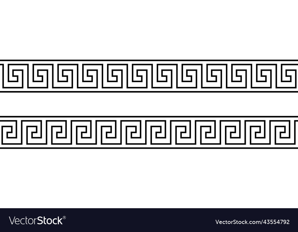 Seamless greek key patterns Royalty Free Vector Image