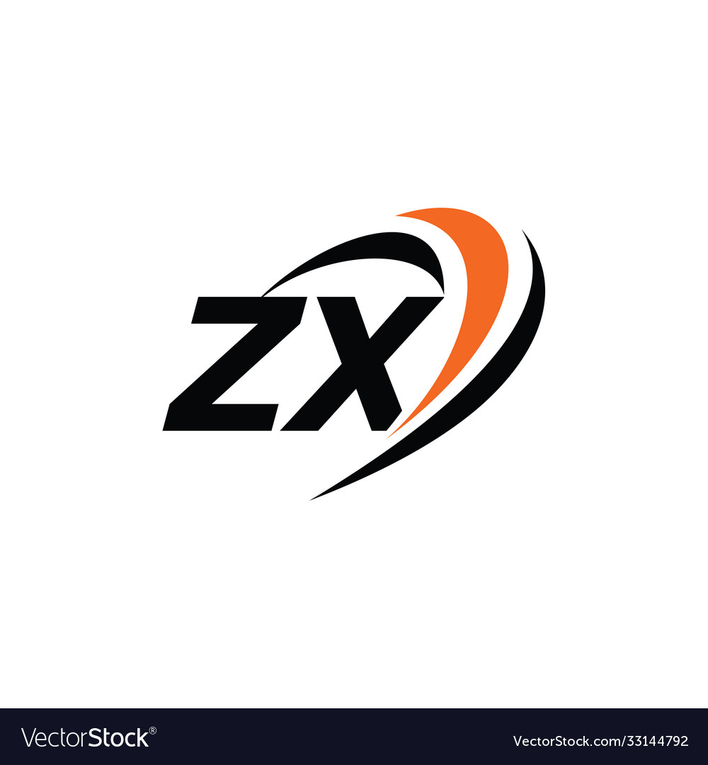 Zx monogram logo Royalty Free Vector Image - VectorStock