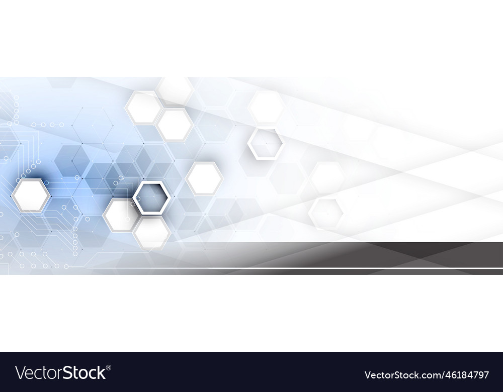 Artificial intelligence technology web background Vector Image