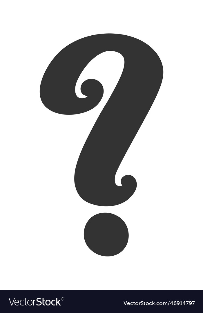 Comic question mark Royalty Free Vector Image - VectorStock