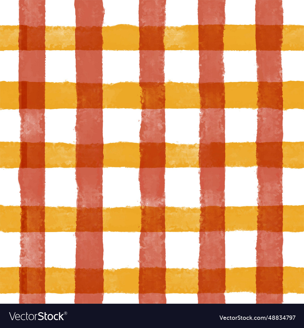 Gingham chequered seamless pattern print Vector Image