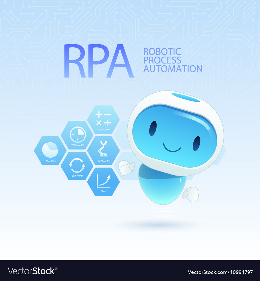 Gradient rpa Royalty Free Vector Image - VectorStock