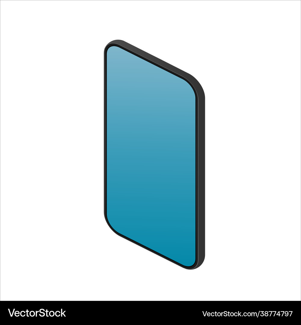 Realistic phone in isometric style modern Vector Image