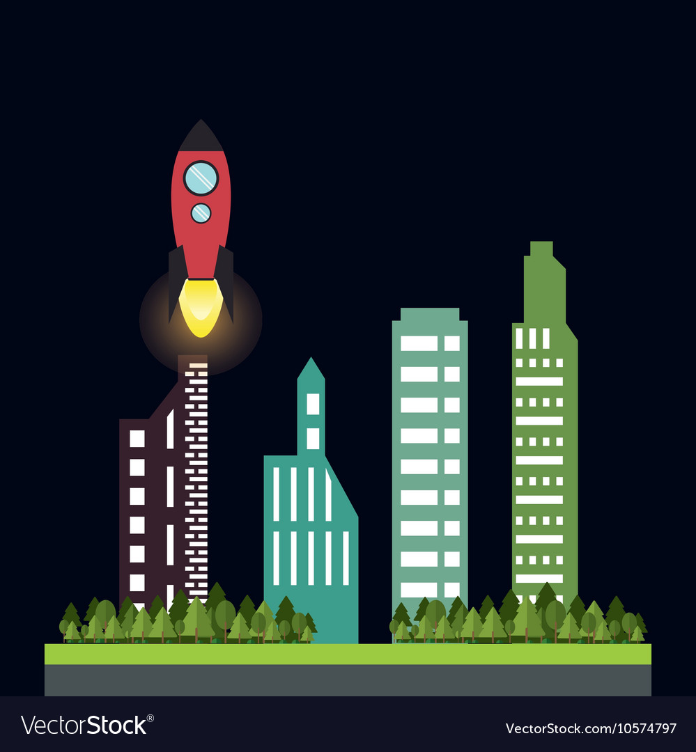 Single rocket icon Royalty Free Vector Image - VectorStock