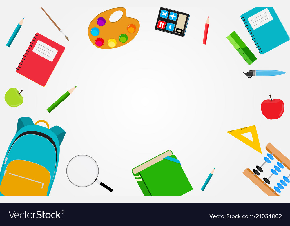 Back to School Elements Royalty Free Vector Image