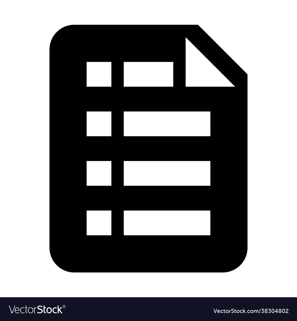 Checklist document icon data and information text Vector Image