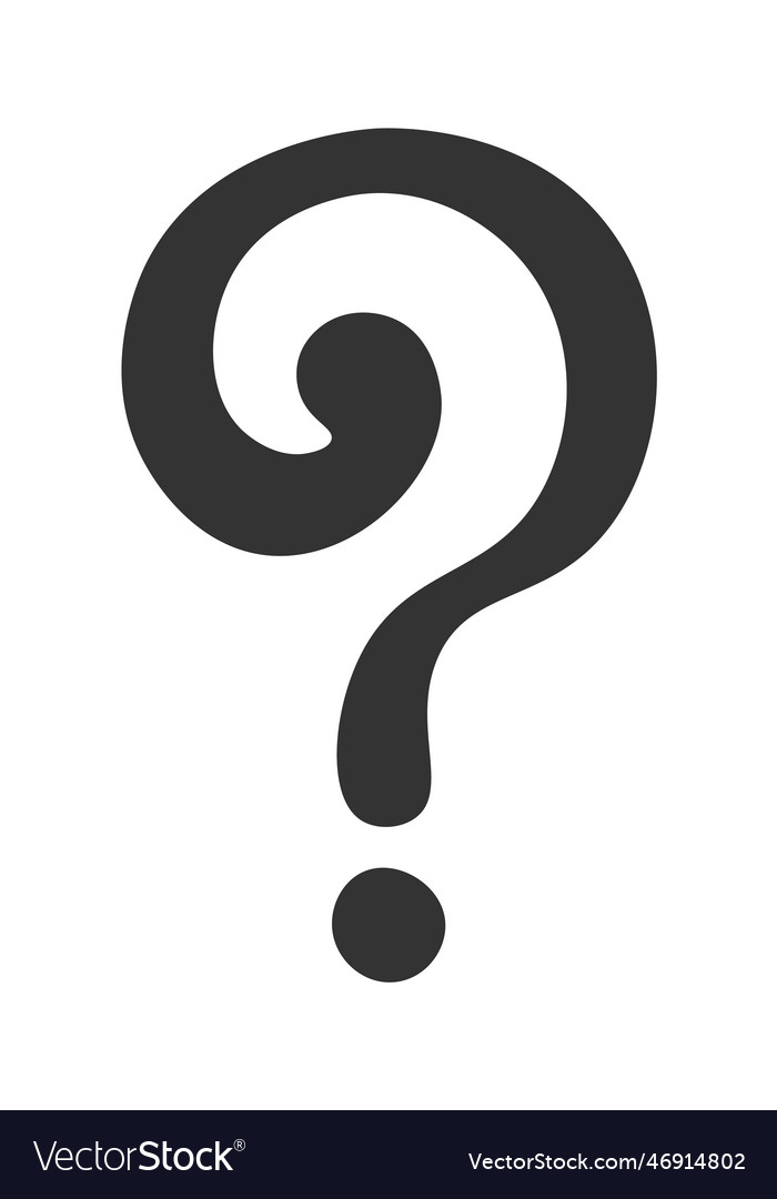 Comic question mark Royalty Free Vector Image - VectorStock
