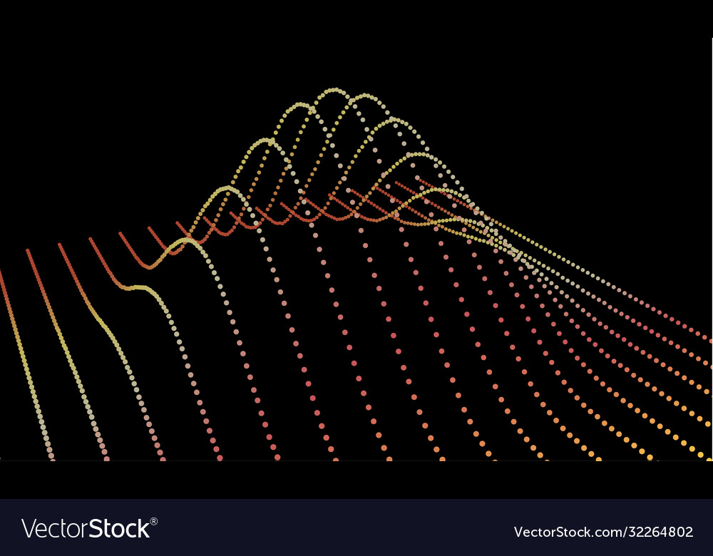 Data slice in volume function point Royalty Free Vector