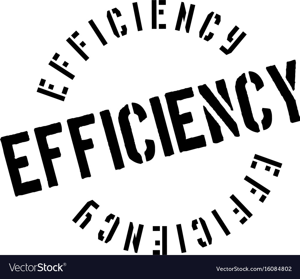 Efficiency rubber stamp Royalty Free Vector Image