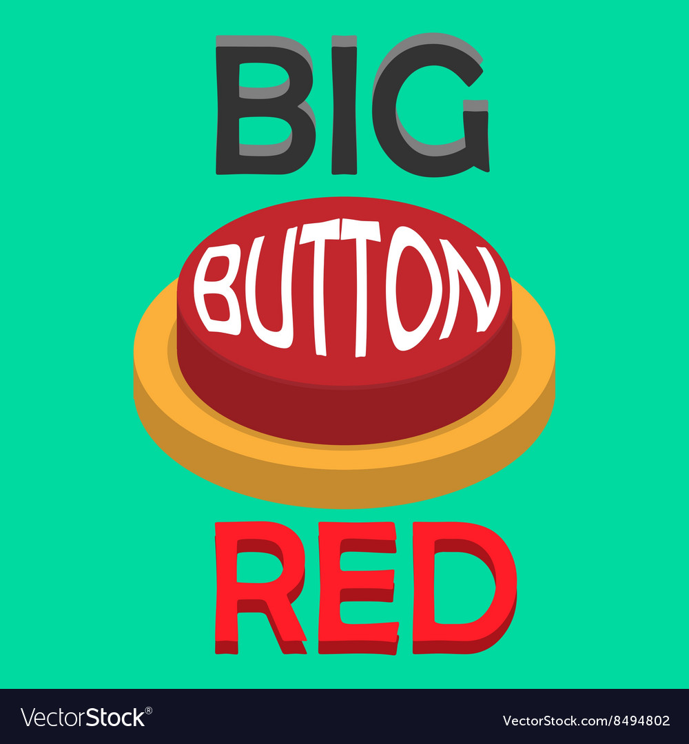 Red button Royalty Free Vector Image - VectorStock