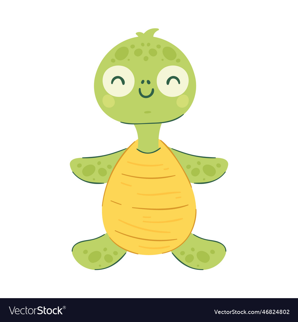 Smiling turtle design Royalty Free Vector Image