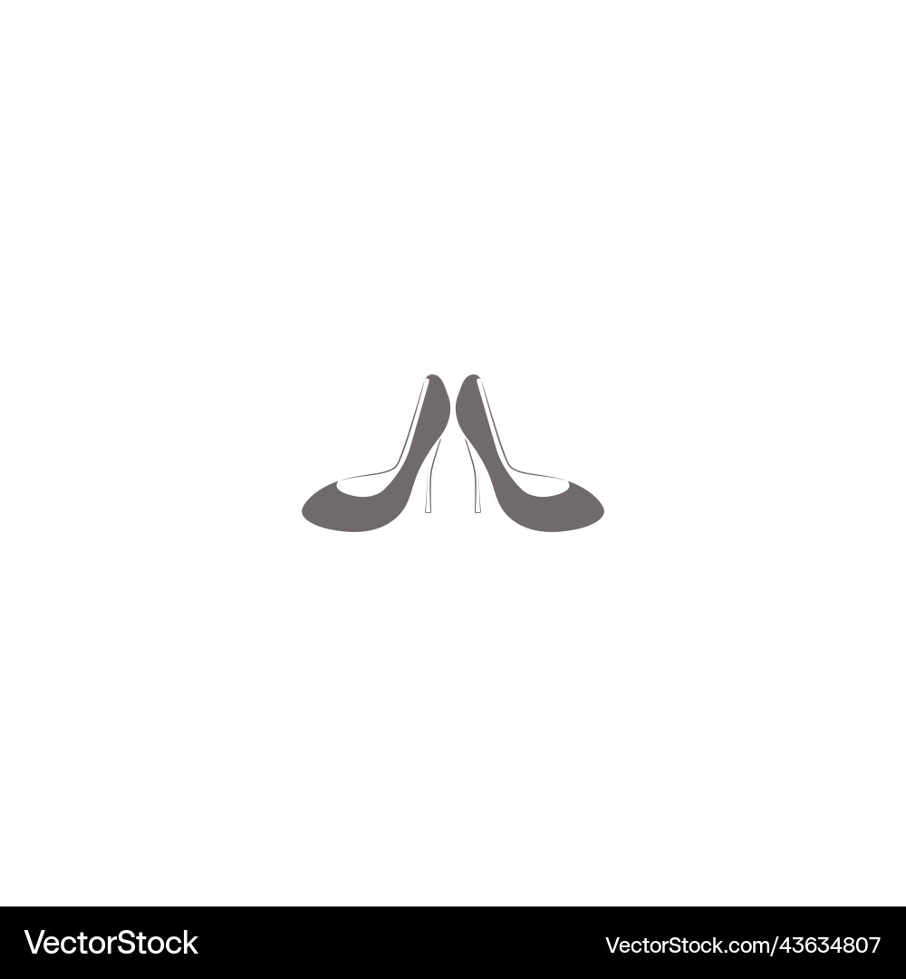 High heels logo Royalty Free Vector Image - VectorStock
