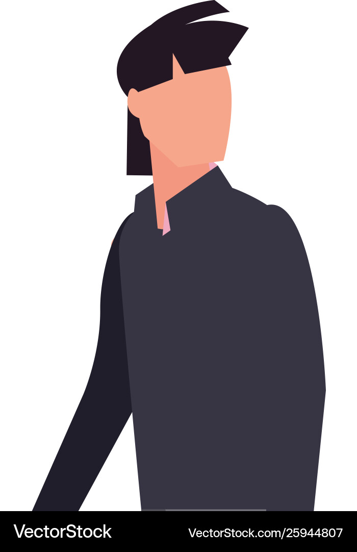 Man character portrait cartoon design Royalty Free Vector
