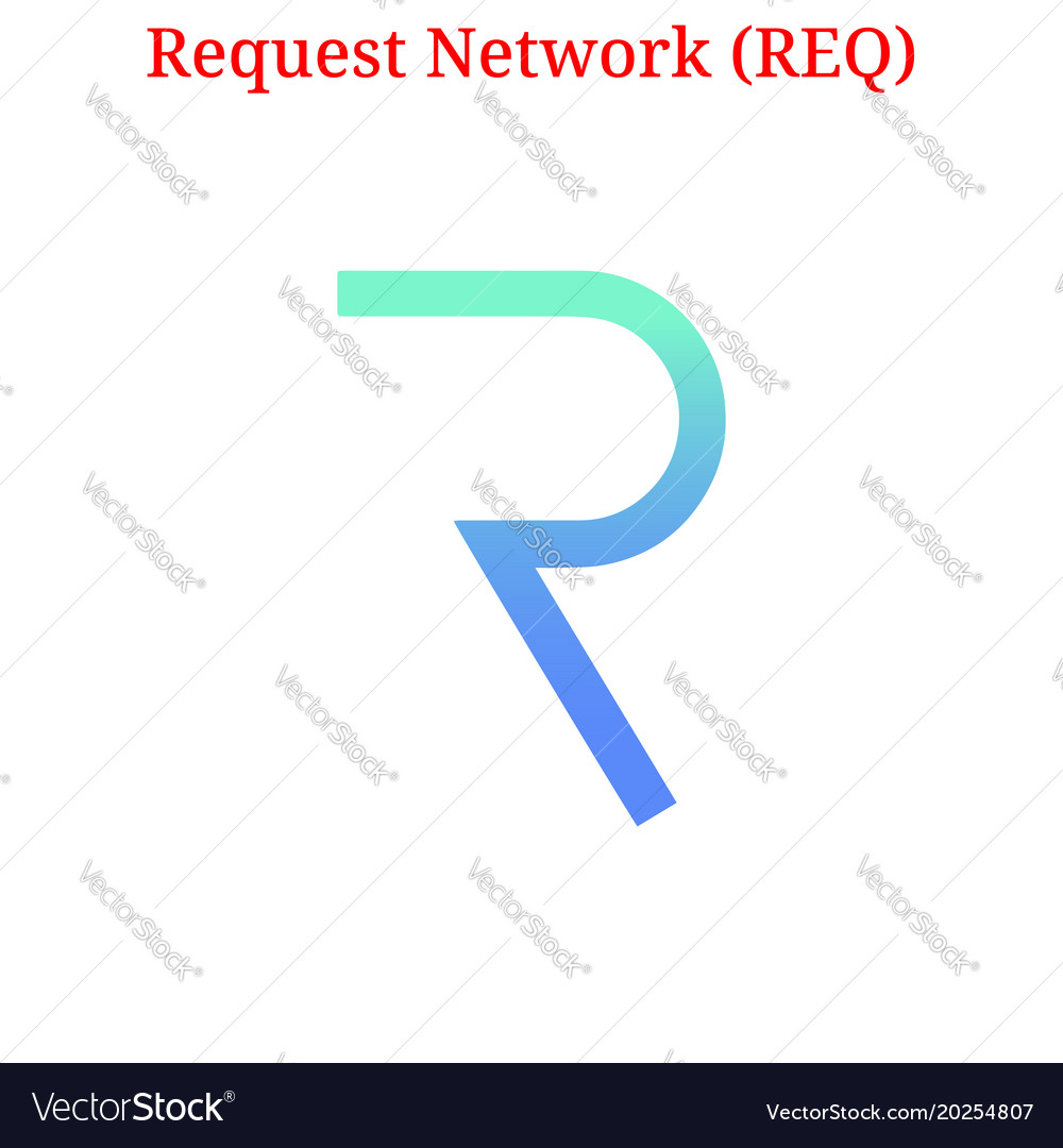 Request network req logo Royalty Free Vector Image