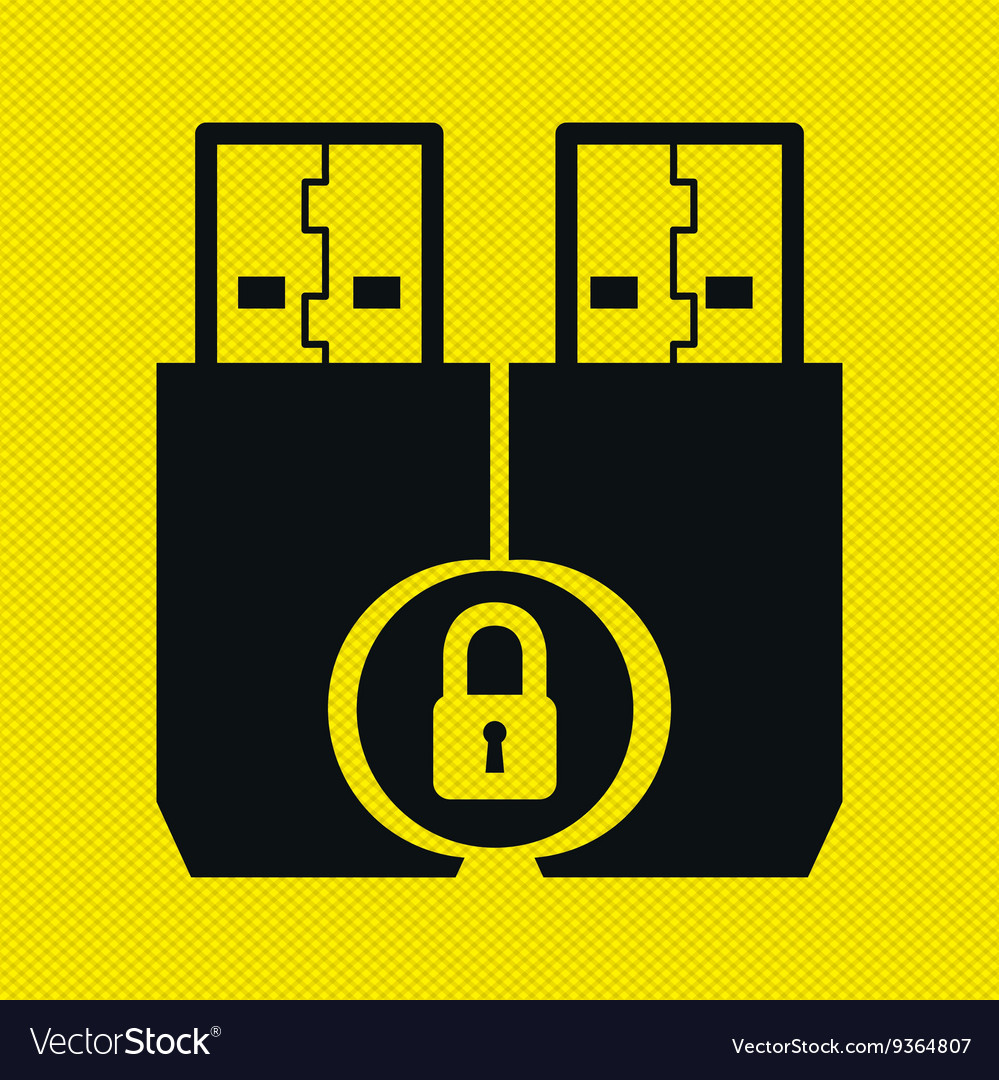 Usb device design Royalty Free Vector Image - VectorStock