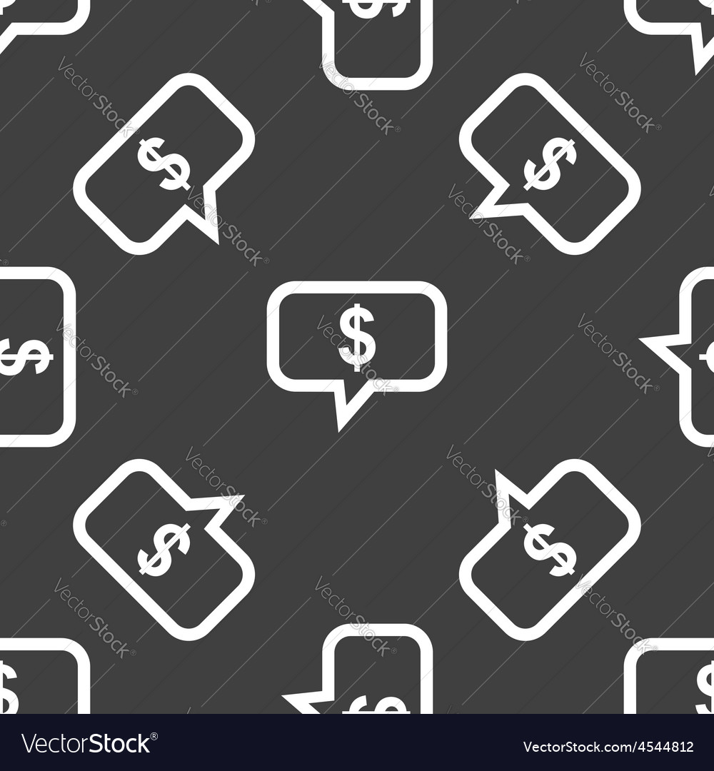 Financial message pattern Royalty Free Vector Image