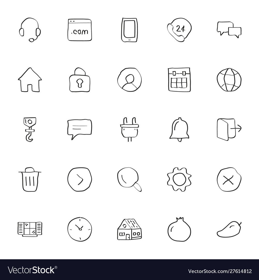 Hand drawn sketching Royalty Free Vector Image