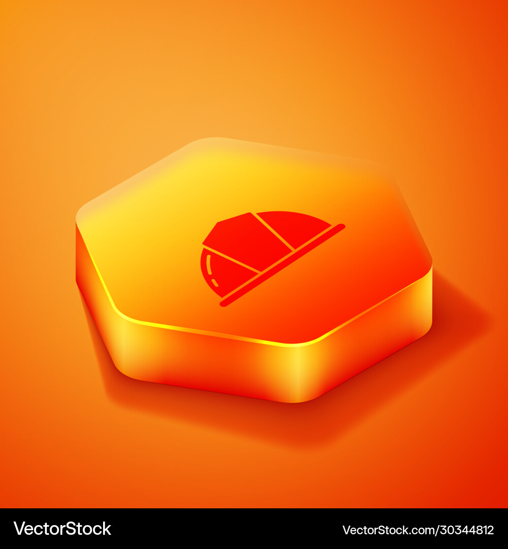 Isometric worker safety helmet icon isolated Vector Image