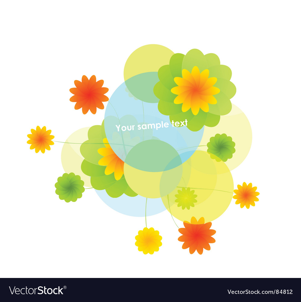 Light flora Royalty Free Vector Image - VectorStock