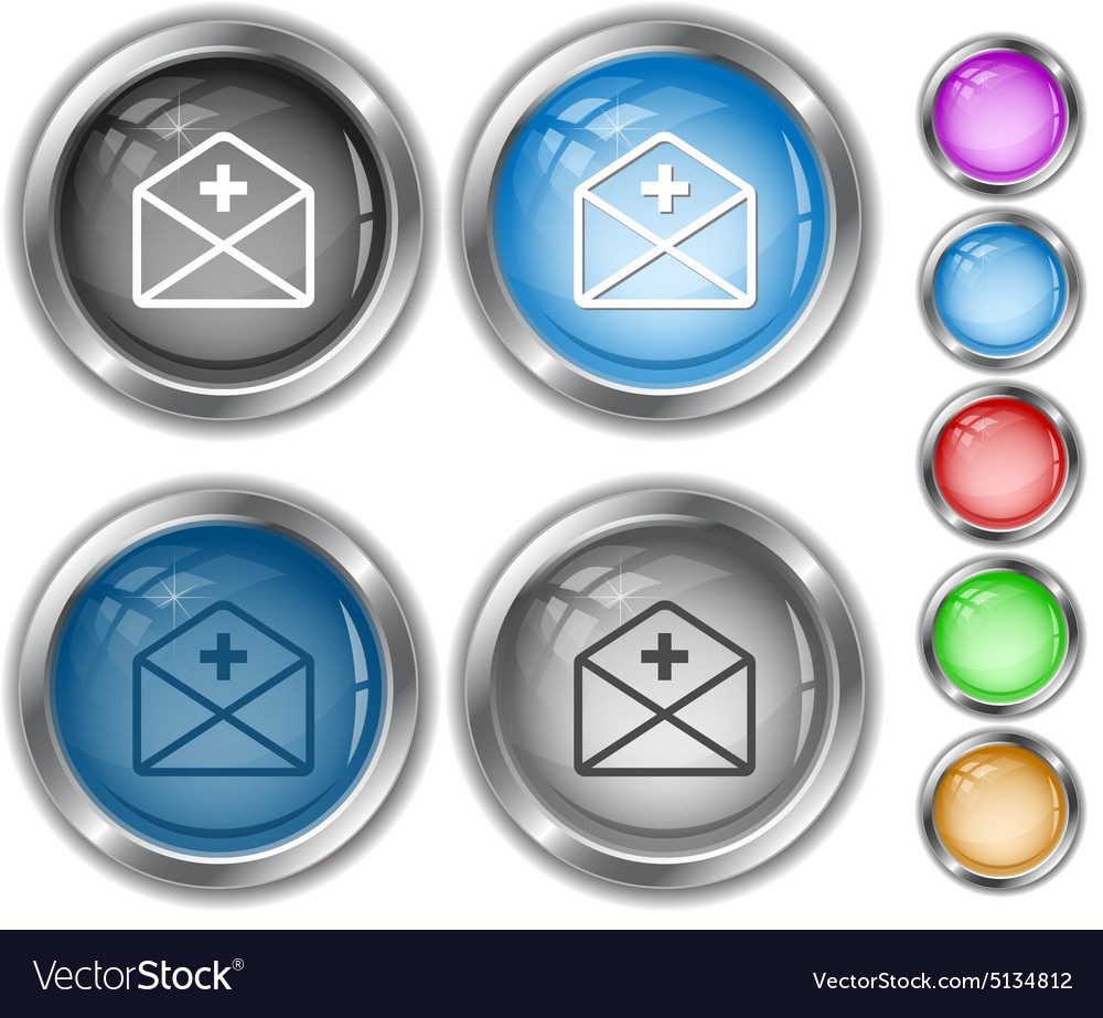 Mail plus Royalty Free Vector Image - VectorStock