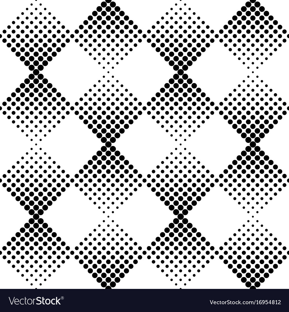 Seamless halftone pattern Royalty Free Vector Image