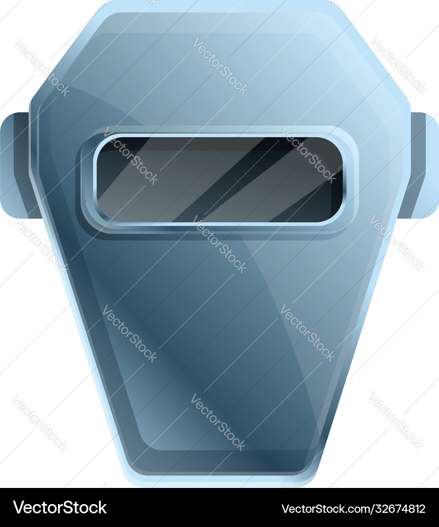 Welder mask icon cartoon style Royalty Free Vector Image