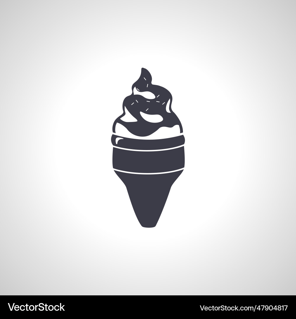 Ice cream cone icon ice-cream cone icon Royalty Free Vector
