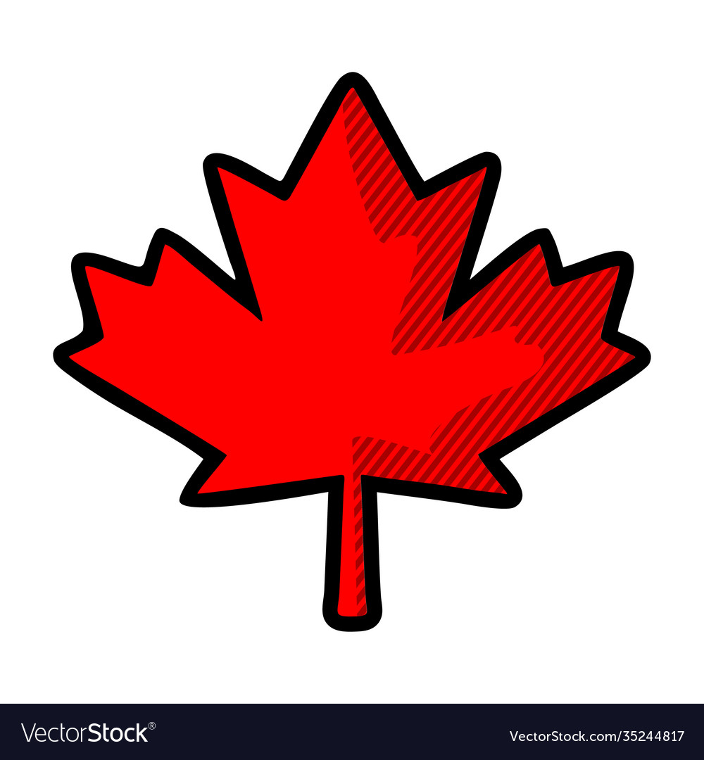 Maple leaf icon leaf Royalty Free Vector Image