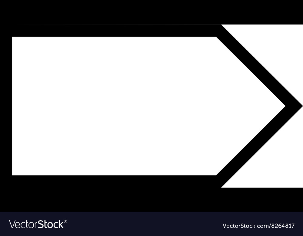 Pointer right thin line icon Royalty Free Vector Image