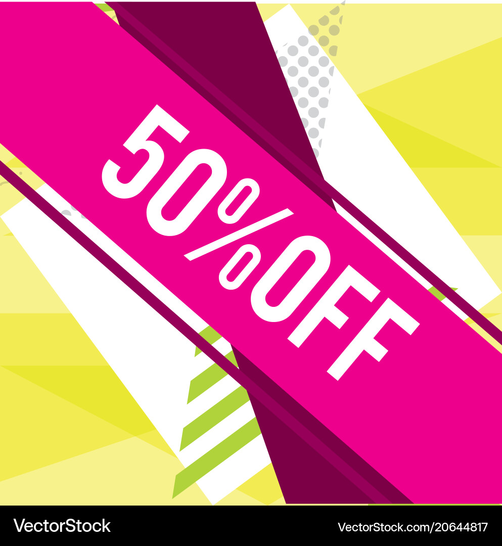 Sales promotions and discounts Royalty Free Vector Image