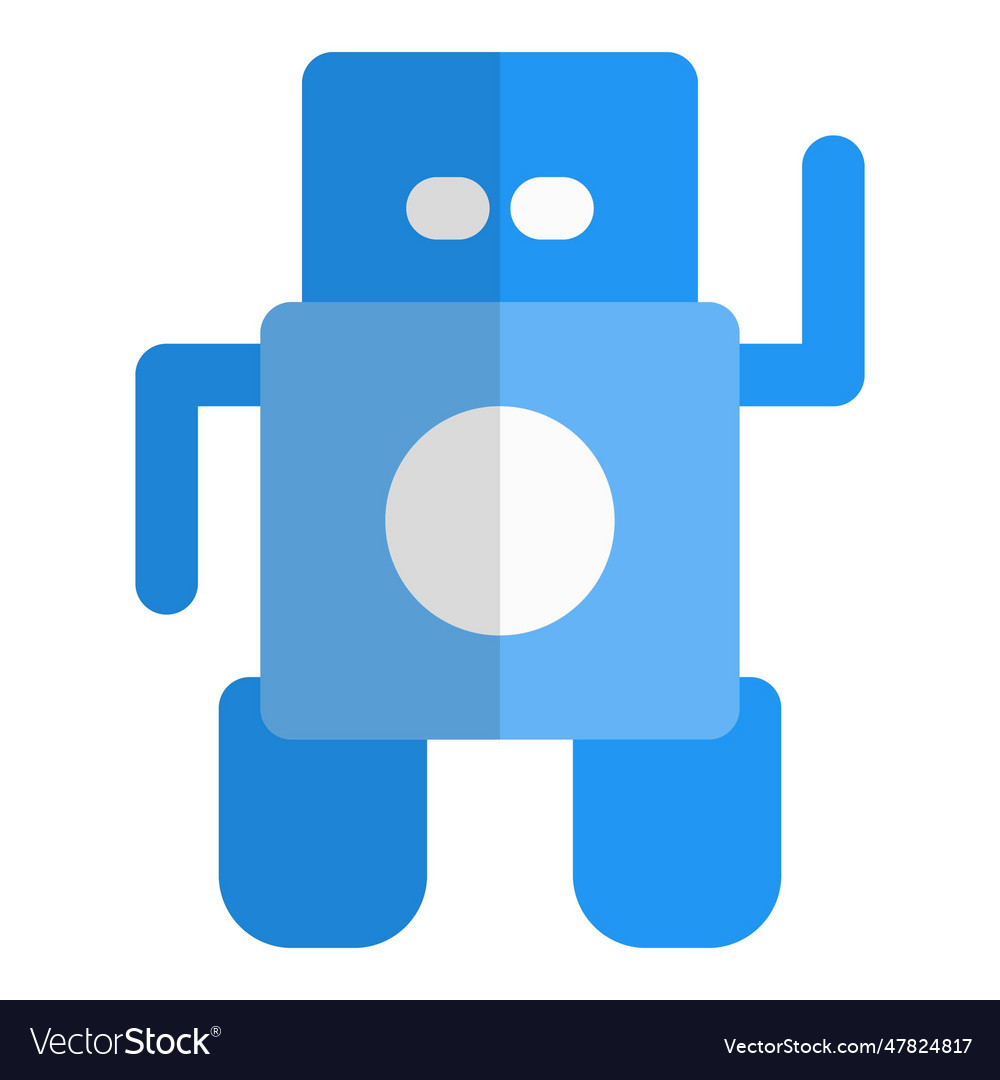 Smart robot programmable by computer Royalty Free Vector